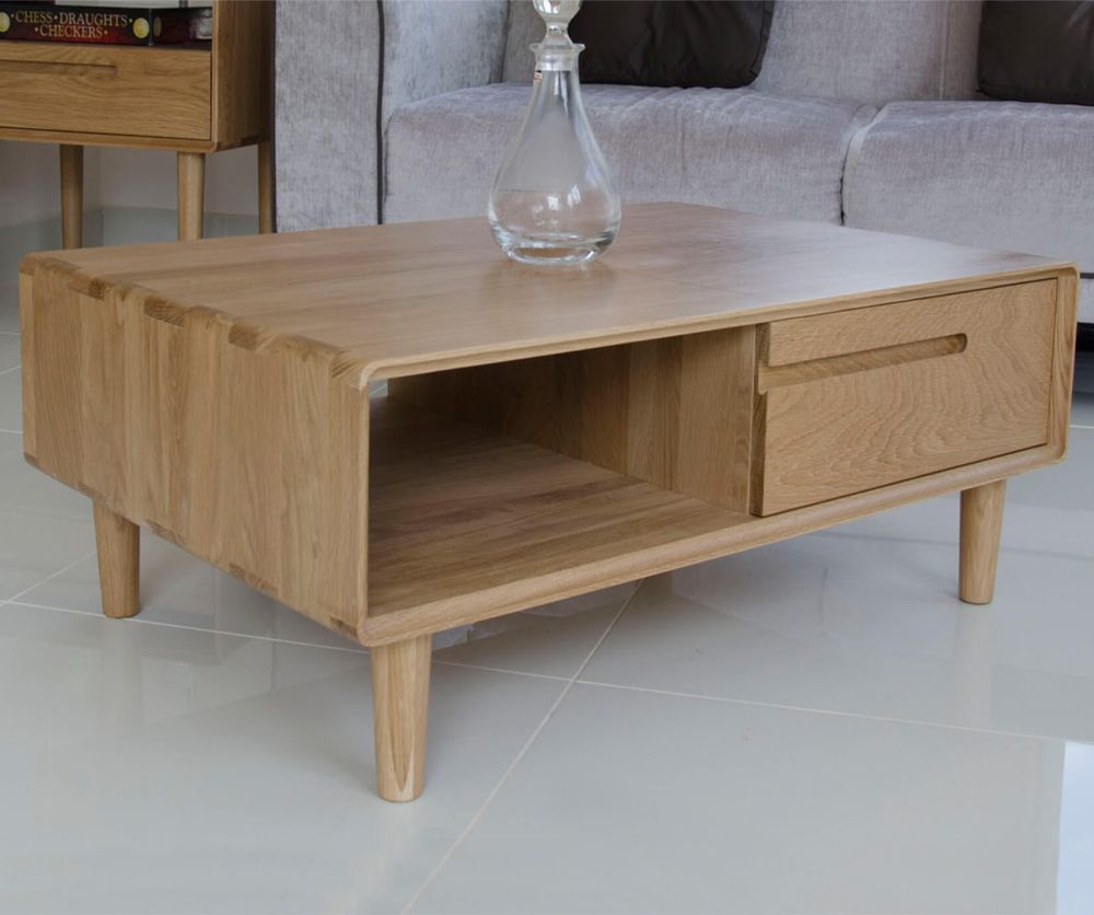 Homestyle GB Scandic Solid Oak 3x2 Coffee Table FDUK